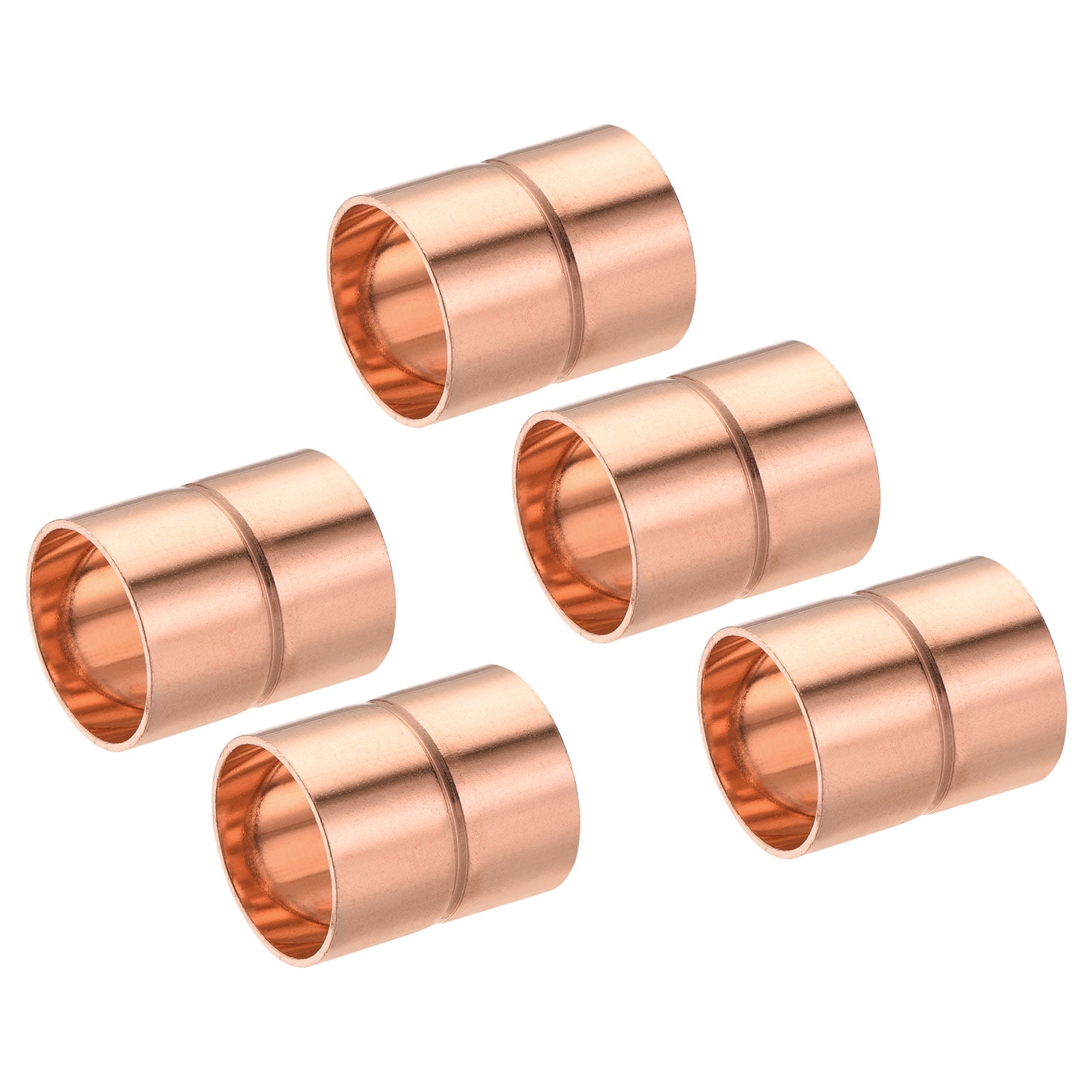 Uxcell 19mm Straight Copper Pipe Coupling Connecting Adapter Solder ...