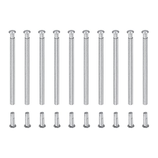 Uxcell 19x1.2mm Stainless Steel Tube Friction Pins Watch Strap Pressure ...