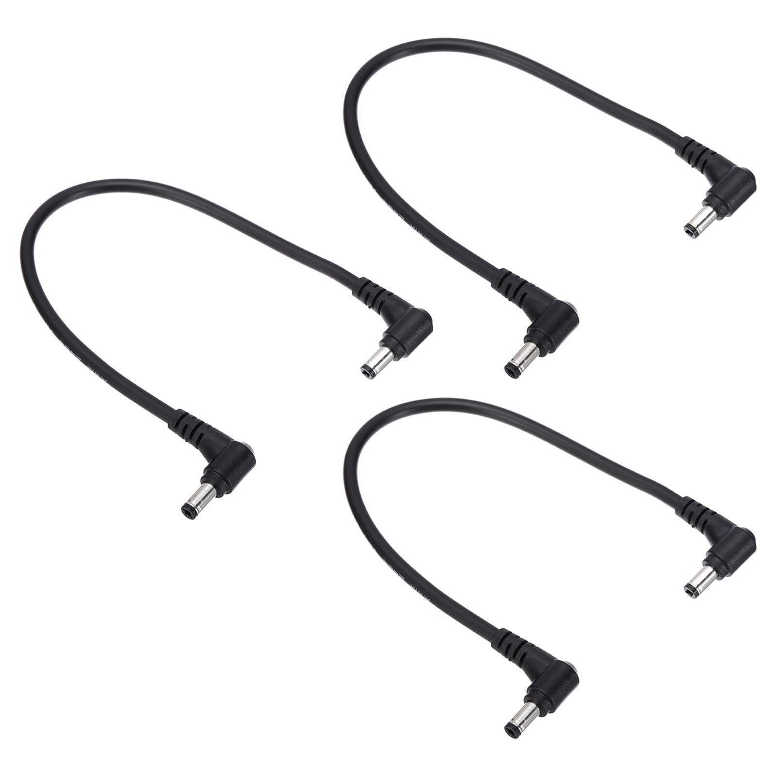 Uxcell 1Ft 5.5 x 2.1mm Male to Male DC Power Cable, 3Pcs 18AWG Wire ...