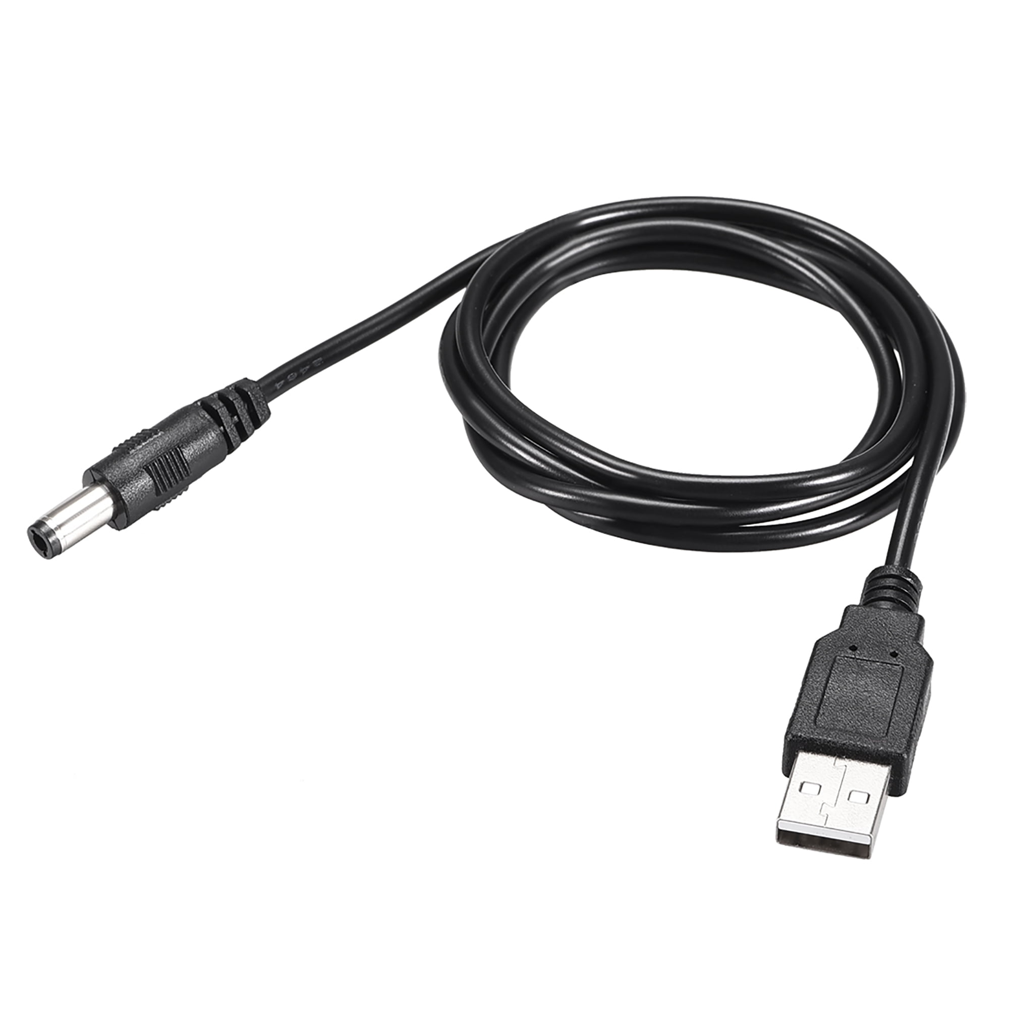 Uxcell 1Meter Length DC Male Power Supply 5.5x2.5mm Adapters to USB ...