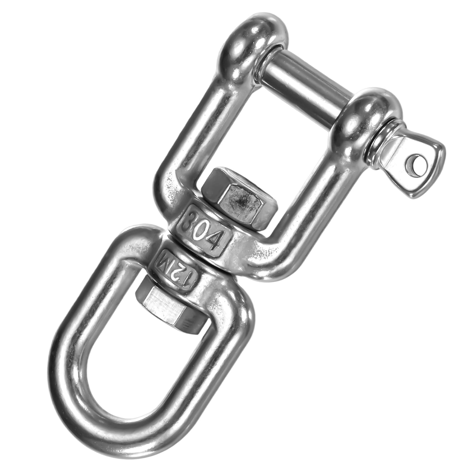 Uxcell 1PCS M12 304 Stainless Steel Jaw and Eye Swivel Shackle 900KG ...