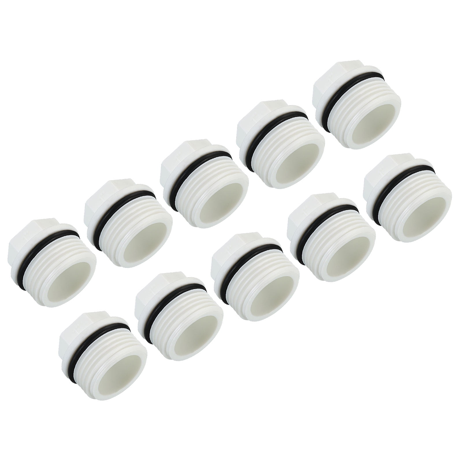 Uxcell 1PT PPR Pipe Fitting End Cap, 10 Pack Hex Male Water Tubing ...