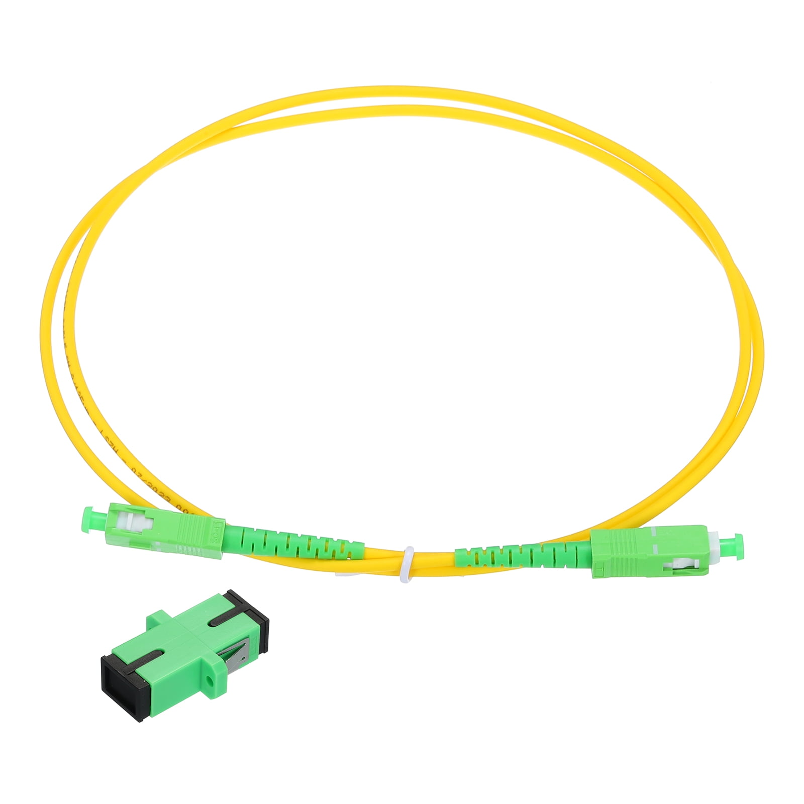 Uxcell 1Pcs 3.3Ft SC/APC to SC/APC Fiber Optic Patch Cable Single Mode ...