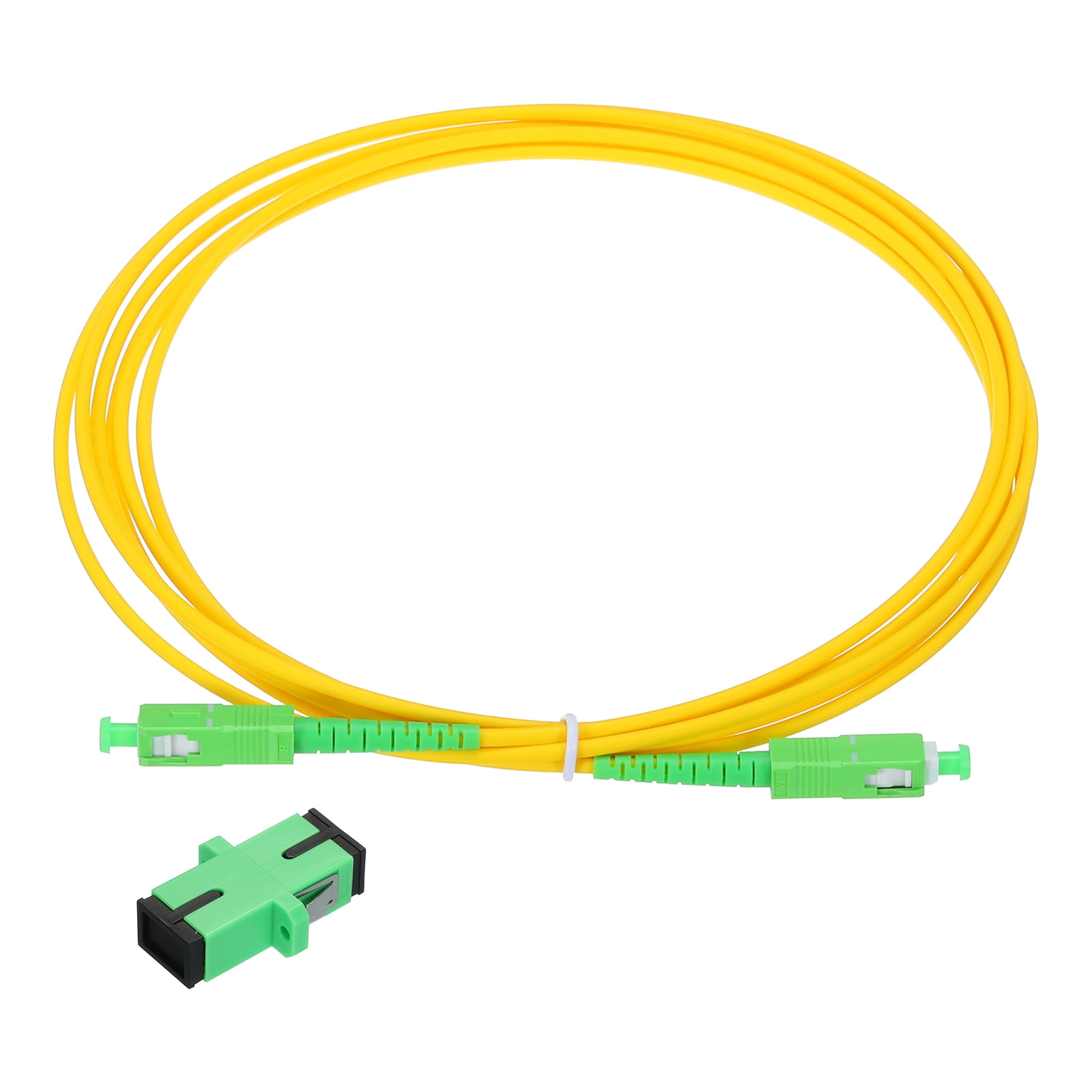 Uxcell 1Pcs 9.8Ft SC/APC to SC/APC Fiber Optic Patch Cable Single Mode ...