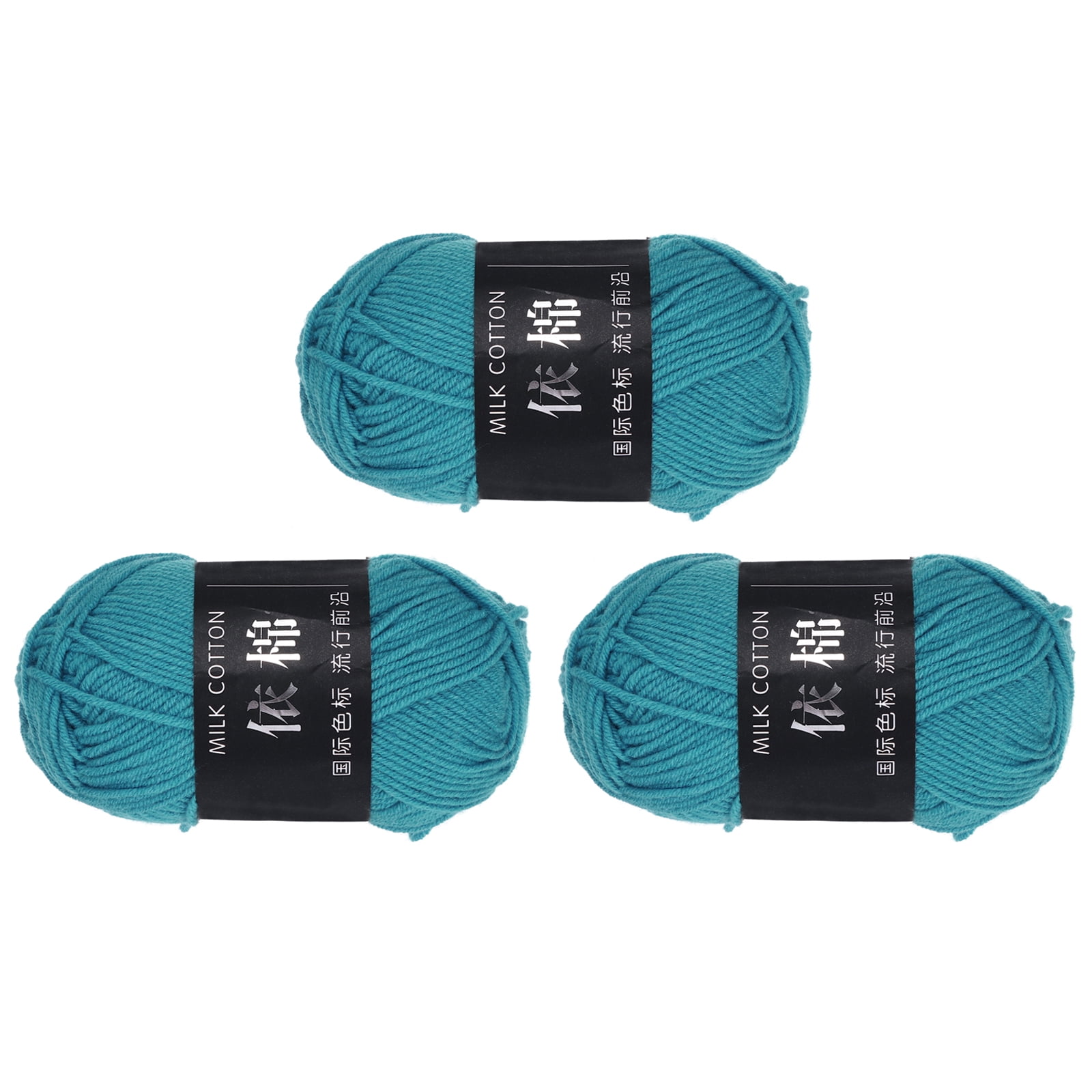 Uxcell 1Pcs Cotton Yarn Knitting Yarn Crochet Yarn (87.5Yard x 2.5mm ...