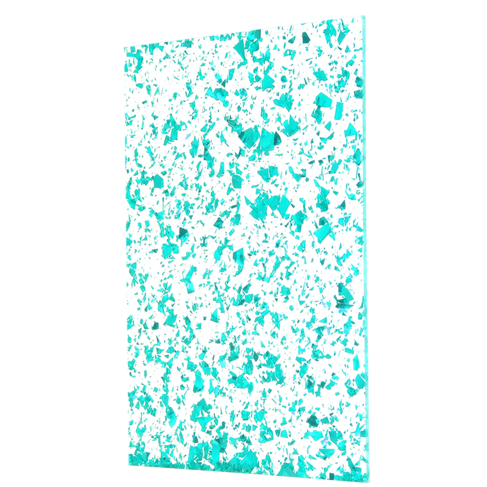 Uxcell 1Pcs Cyan Glitter Acrylic Sheets 1/8" Thickness 12"x8 ...
