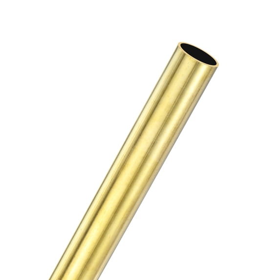 Uxcell 1Pcs H62 Brass Round Tube, 15mm OD 1mm Thick 200mm Length ...