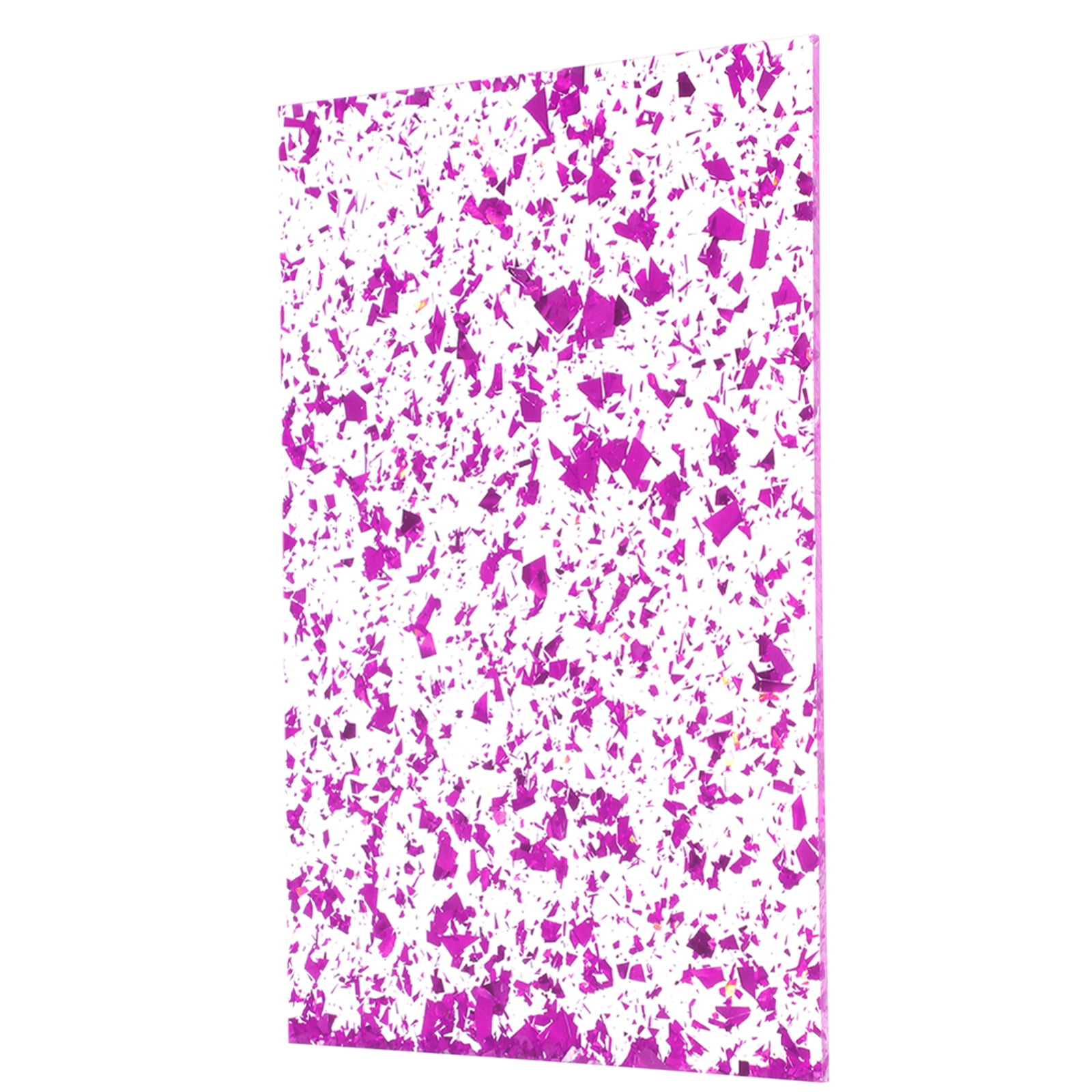 Uxcell 1Pcs Purple Glitter Acrylic Sheets 1/8" Thickness 12"x8 ...