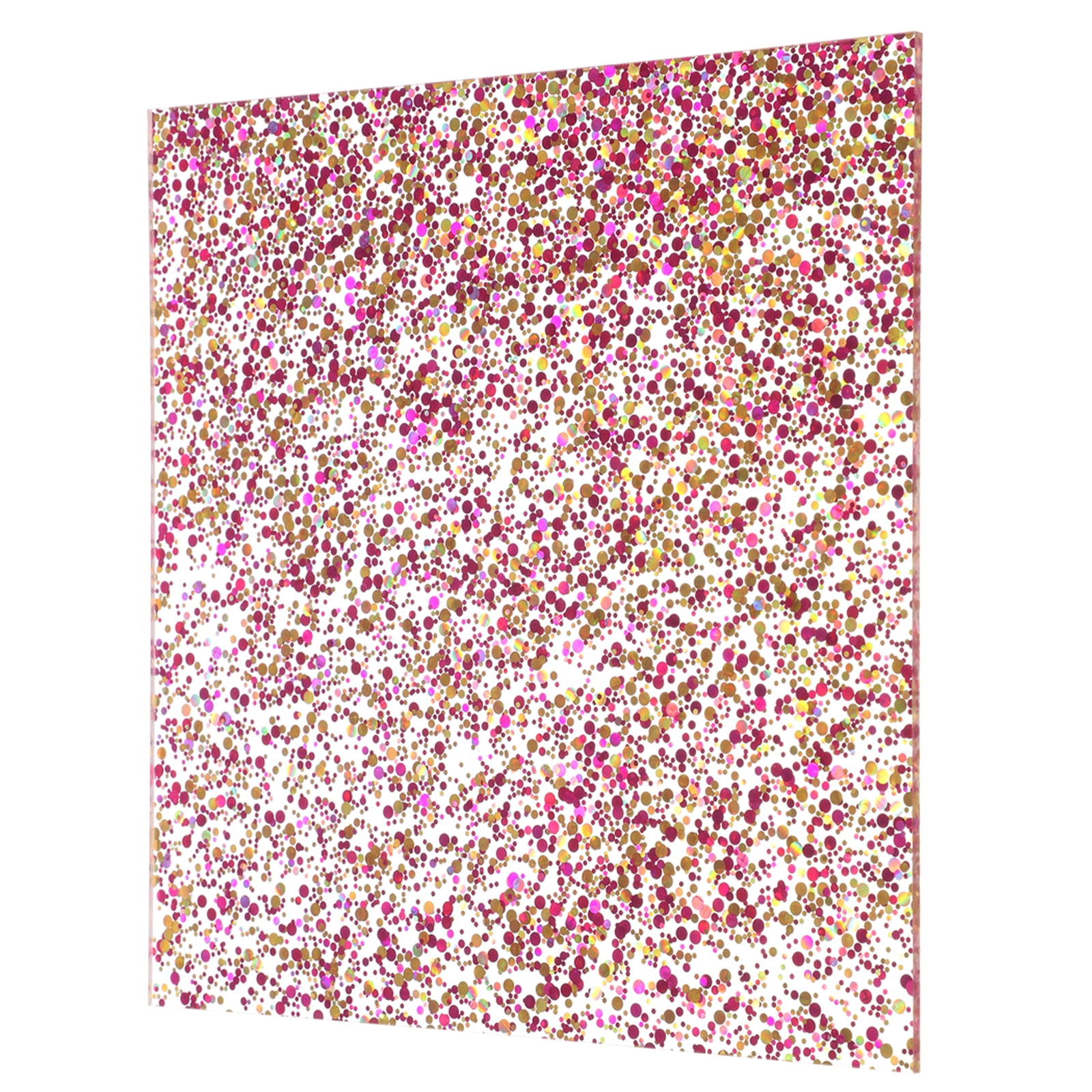 Uxcell 1Pcs Red Gold Glitter Acrylic Sheets 1/8" Thickness 12"x12 ...