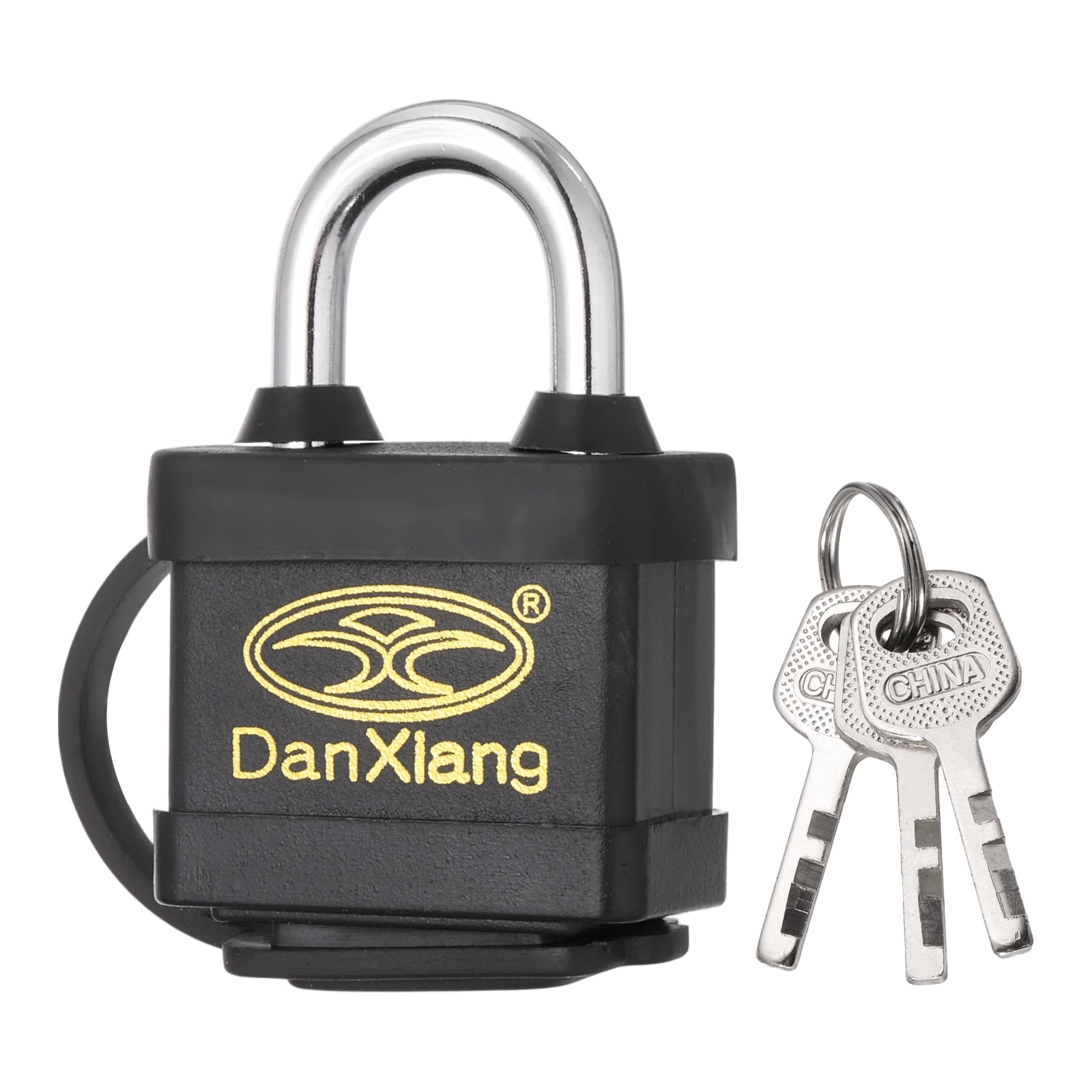 Uxcell 1Pcs Weatherproof Padlocks, 2.2 x 1.4 x 0.8 Inch Wide Alloy ...