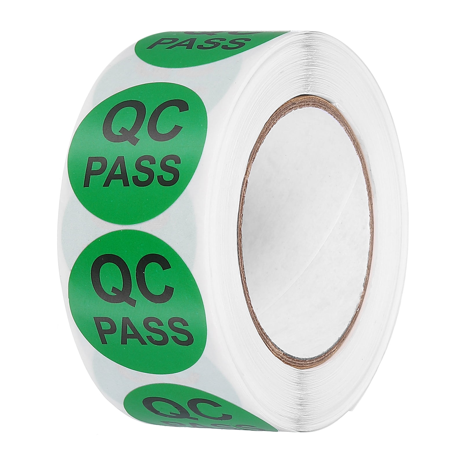 Uxcell 1Roll 500Pcs QC Pass Labels, 1 Inch Inventory Quality Control ...