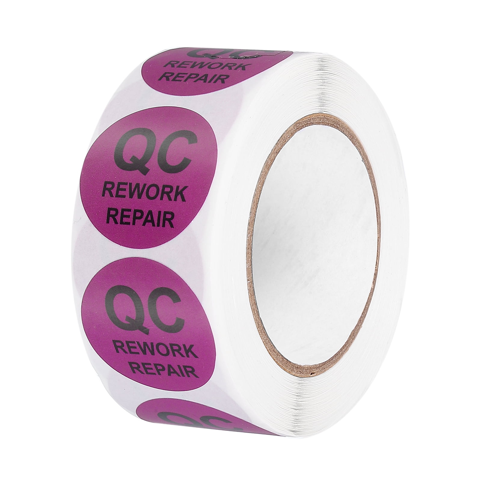 Uxcell 1Roll 500Pcs QC Rework Repair Labels, 1 Inch Inventory Quality ...