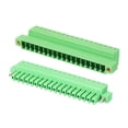 Uxcell 1Set 18P 3.81mm/0.15 Inch 300V 8A PCB Mount Screw Terminal Block ...