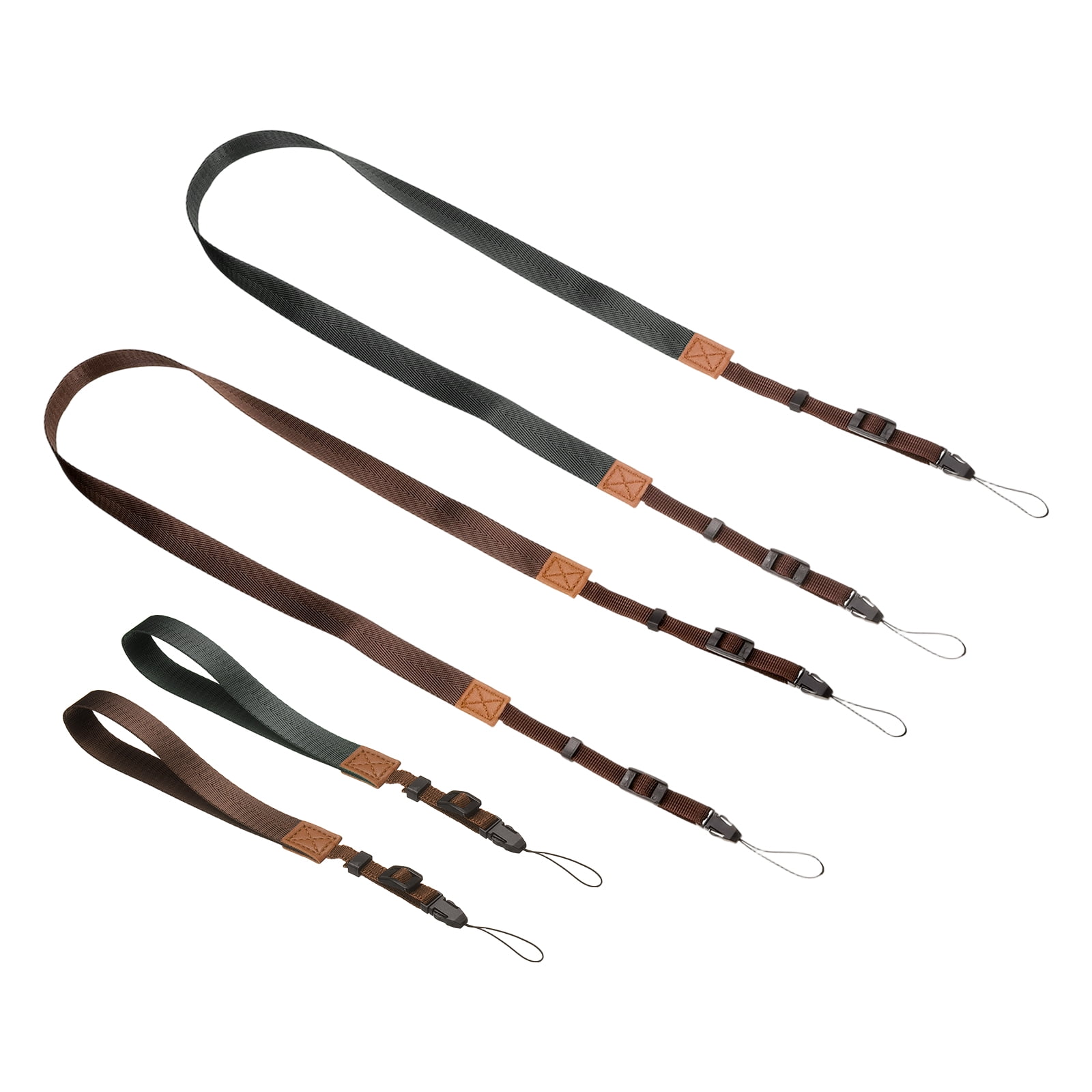Uxcell 1Set Camera Strap (Gray/Brown) - Safety Adjustable Shoulder ...