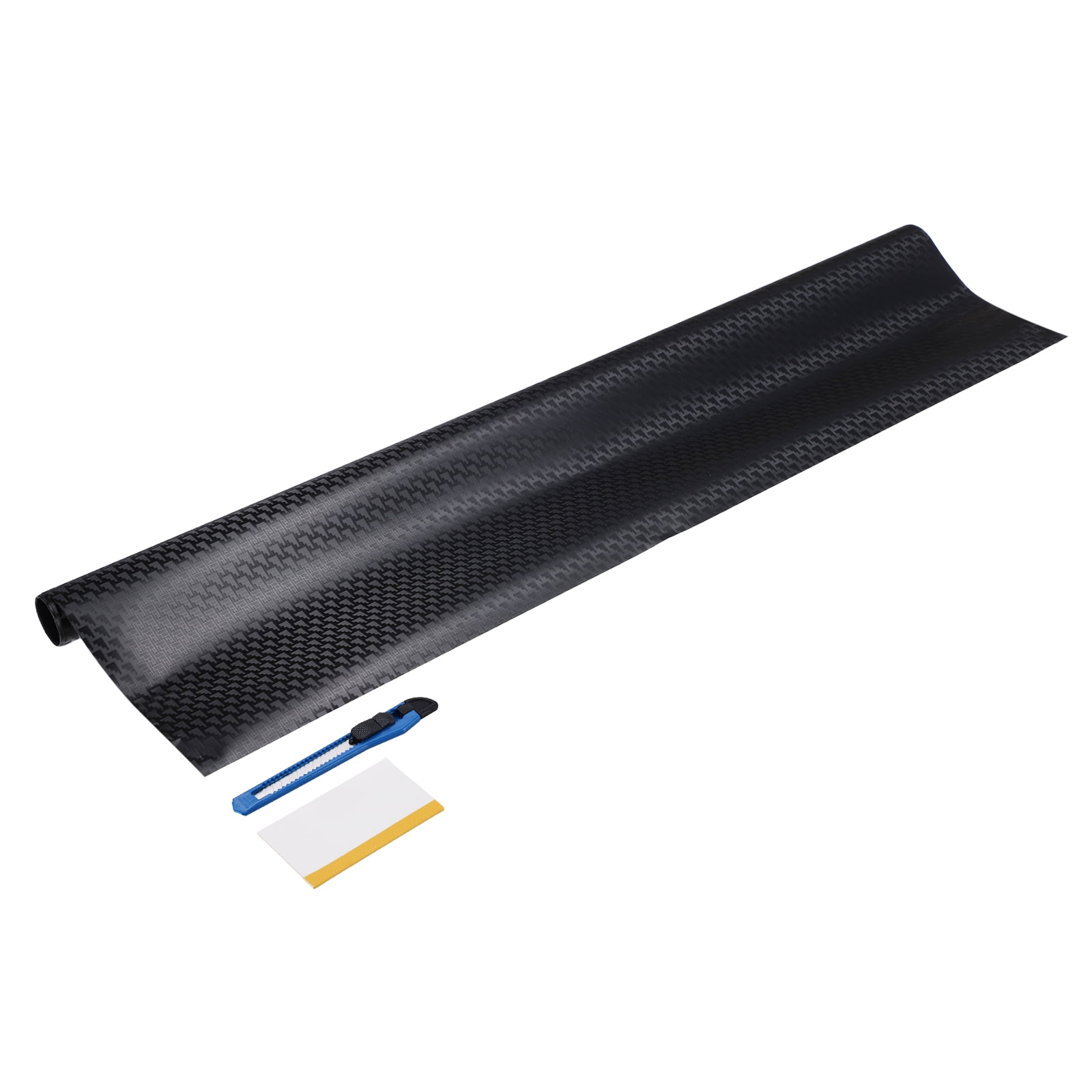 Uxcell 1Set Carbon Fiber Vinyl Wraps 20" x 6.6ft Self-Adhesive w ...