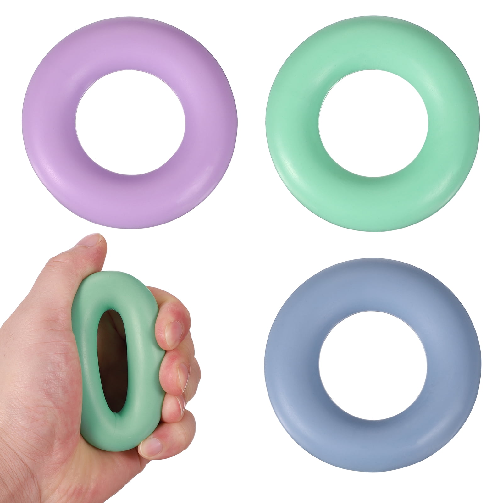 Uxcell 1Set Grip Strength Trainer Rings, Portable Hand Grip ...