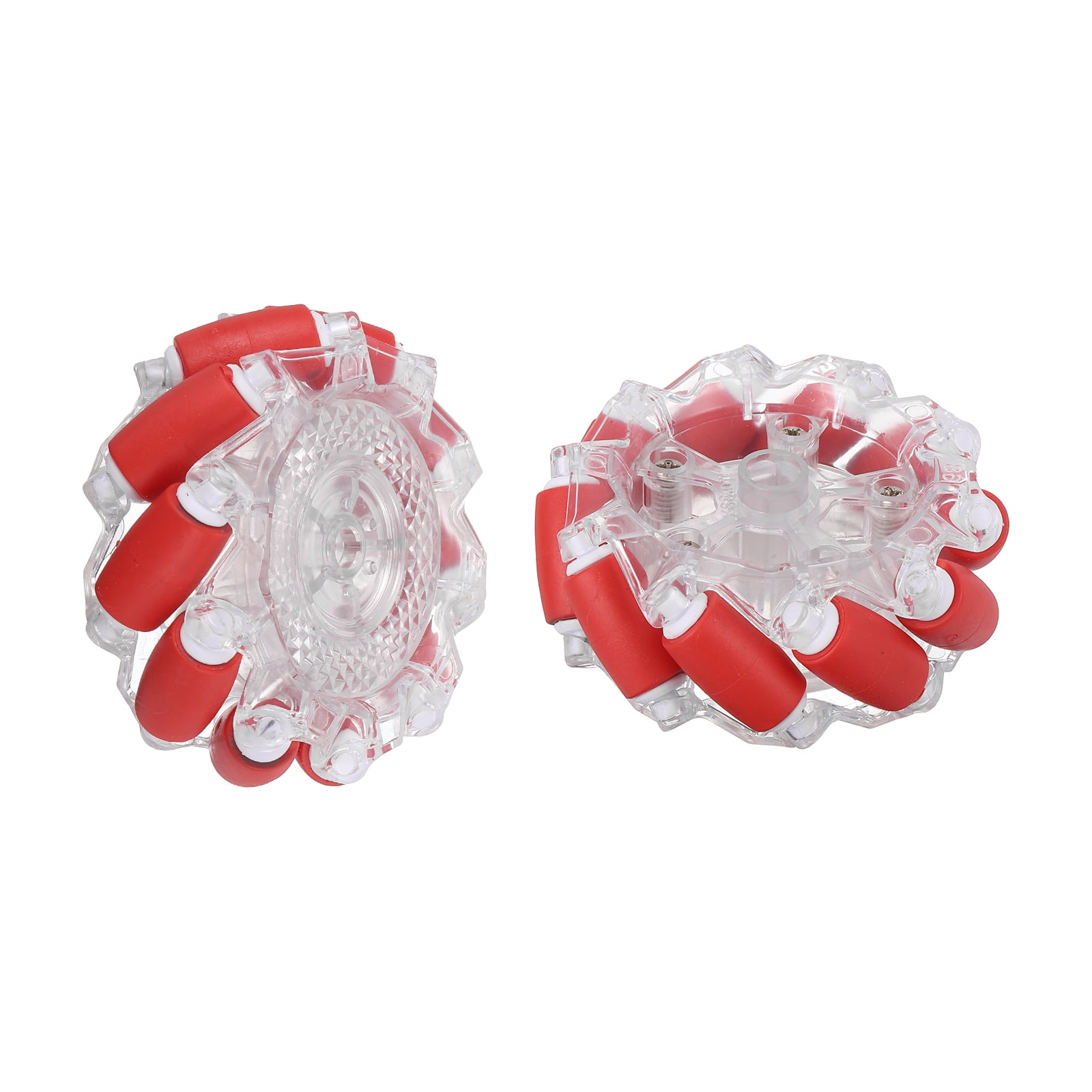Uxcell 1Set Mecanum Wheels Set, 66mm / 2.6" ABS Rubber Omnidirectional ...