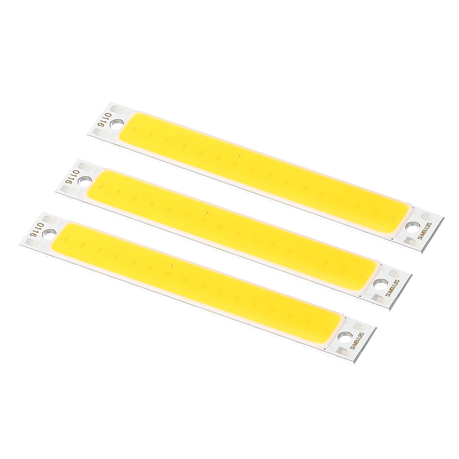 Uxcell 1W DC 3 3.7V LED Chip Bulb,Aluminum COB Lamps Bulb Warm White ...