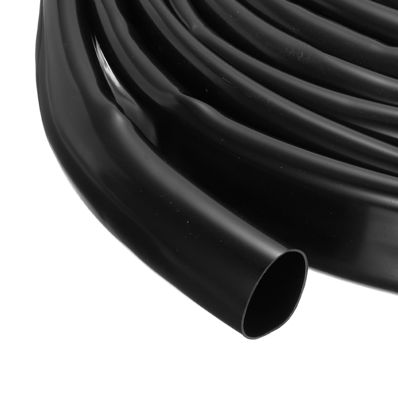 Uxcell 1m Cable Sleeve Tubing, 0.1mm Tube Black Cord Organizer Wire ...