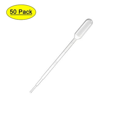 100 Disposable Plastic PIPETTE EYE DROPPERS Transfer Liquids Mix ...