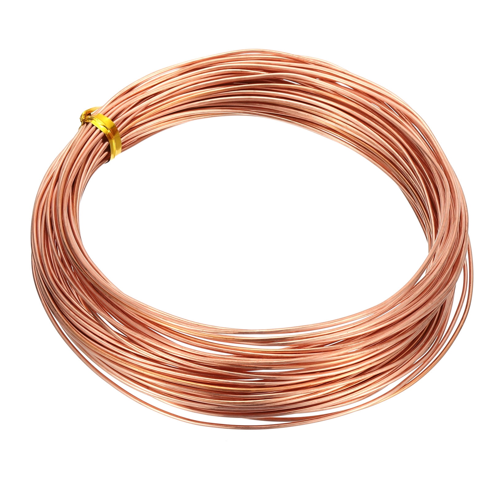 Uxcell 1mm Copper Wire, 16 Meters/52.5ft Pure Copper Flexible Wire Coil Craft Wire for Jewelry ...