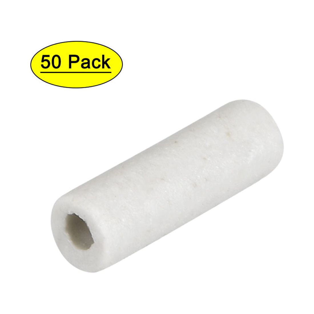 Uxcell 1mm Dia Ceramic Insulation Tube Single Bore Alumina Porcelain ...