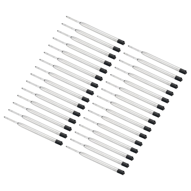 Uxcell 1mm Ink Pen Refill, 30 Pcs Ballpoint Refill Medium Point Metal ...