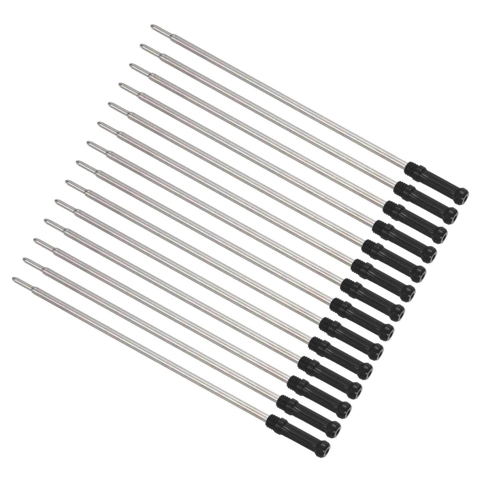 Uxcell 1mm Pen Ink Refills, 12 Pcs 4.6" Ballpoint Refill Medium Point ...