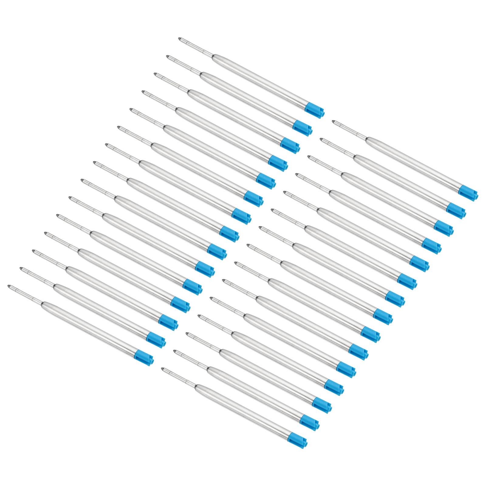 Uxcell 1mm Pen Ink Refills, 30 Pcs Ballpoint Refill Medium Point Metal ...