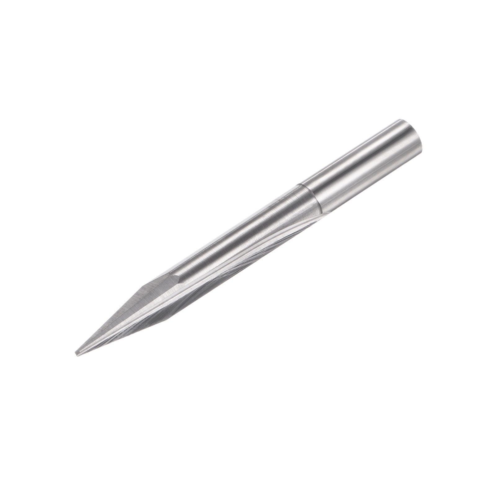 Uxcell 1mm Tip 20 Degree 60mm Length Carbide 2 Flutes Tapered Wood ...