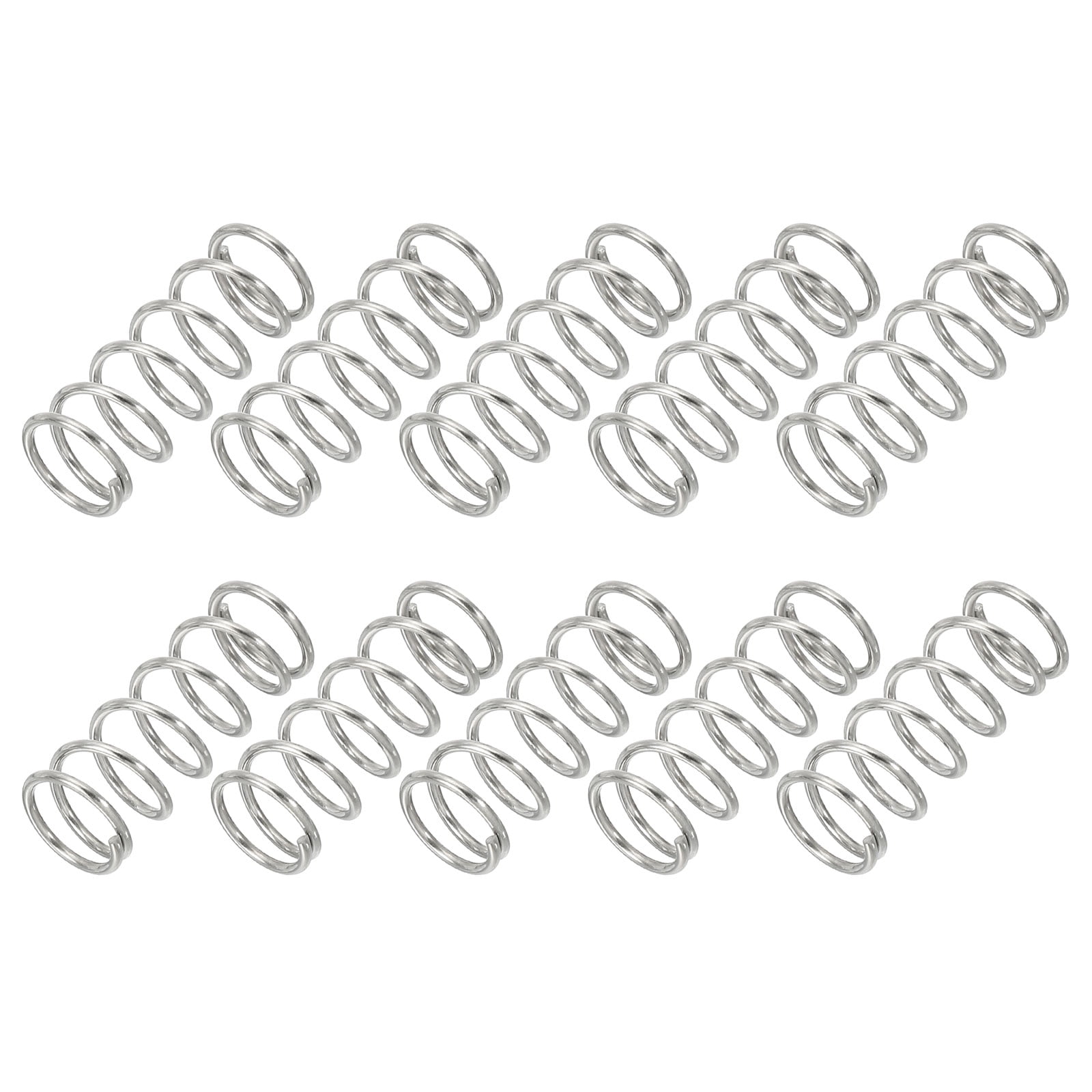 Uxcell 1mm Wire Dia x 10mm OD x 25mm L Compression Spring, 304 ...