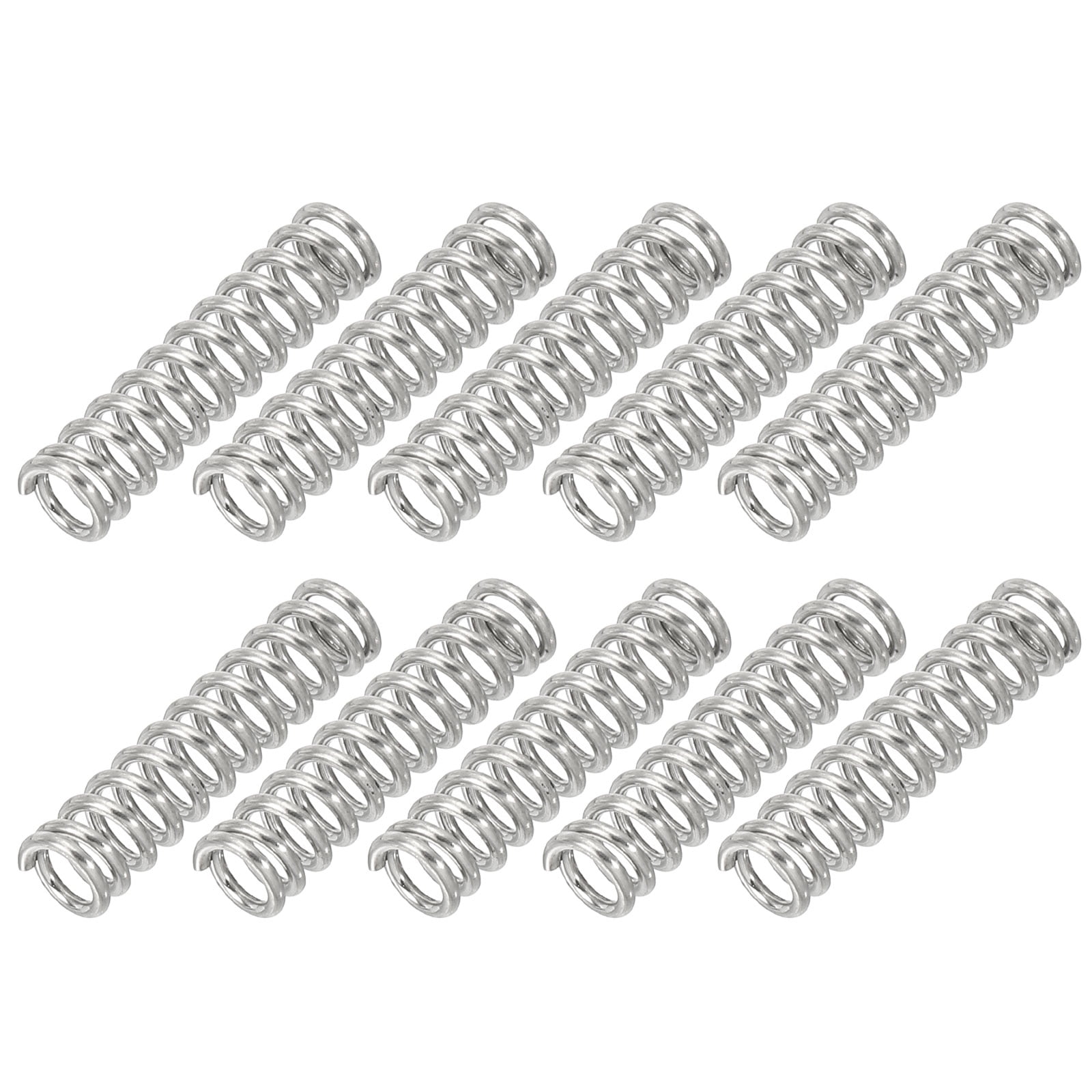 Uxcell 1mm Wire Dia x 6mm OD x 25mm L Compression Spring, 304 Stainless ...