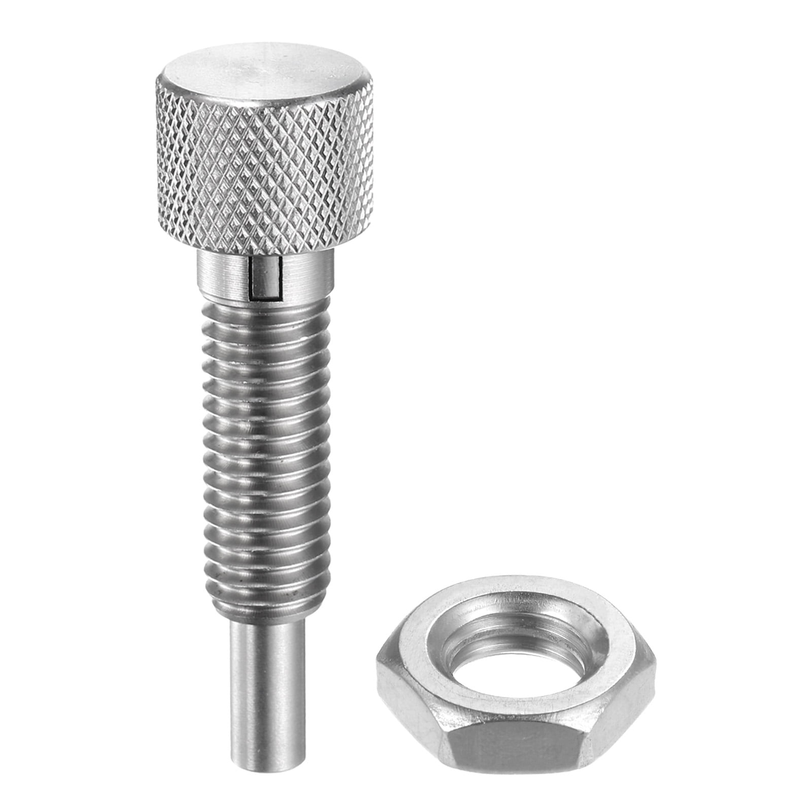 Uxcell 1pcs Spring Plunger M10x1.5 Thread Size Pin Dia.6mm Knurled ...