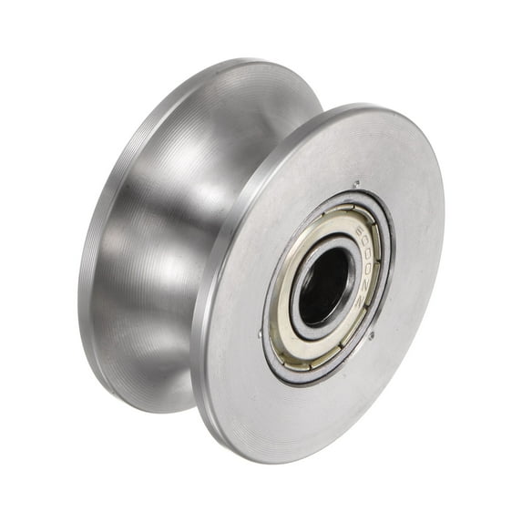 Uxcell 1pcs U Groove Track Wheel, 1.89" 304 Stainless Steel Sliding ...