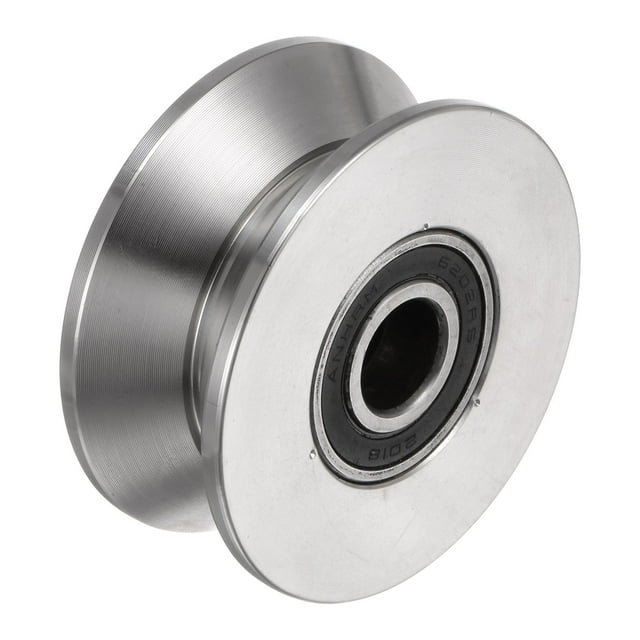 Uxcell 1pcs V Groove Track Wheel, 2.68" 201 Stainless Steel Sliding ...