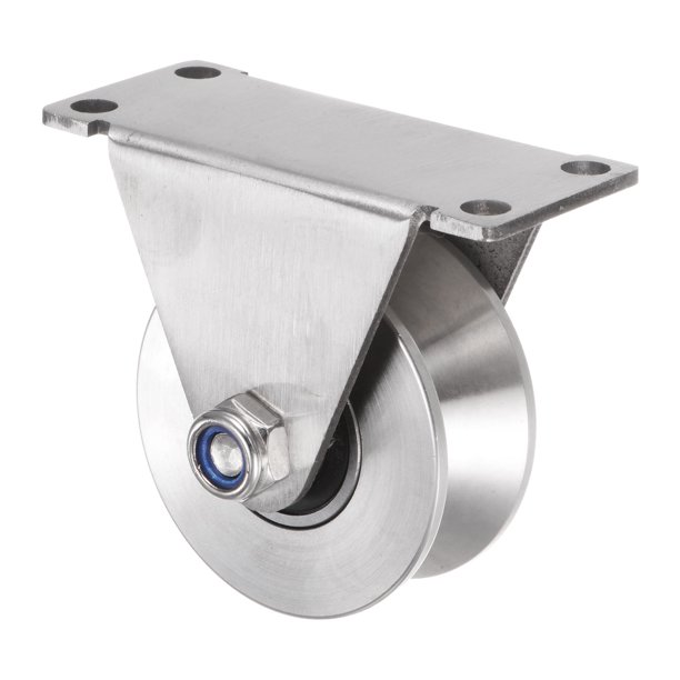 Uxcell 1pcs V Groove Track Wheel, 2.68" 201 Stainless Steel Sliding ...