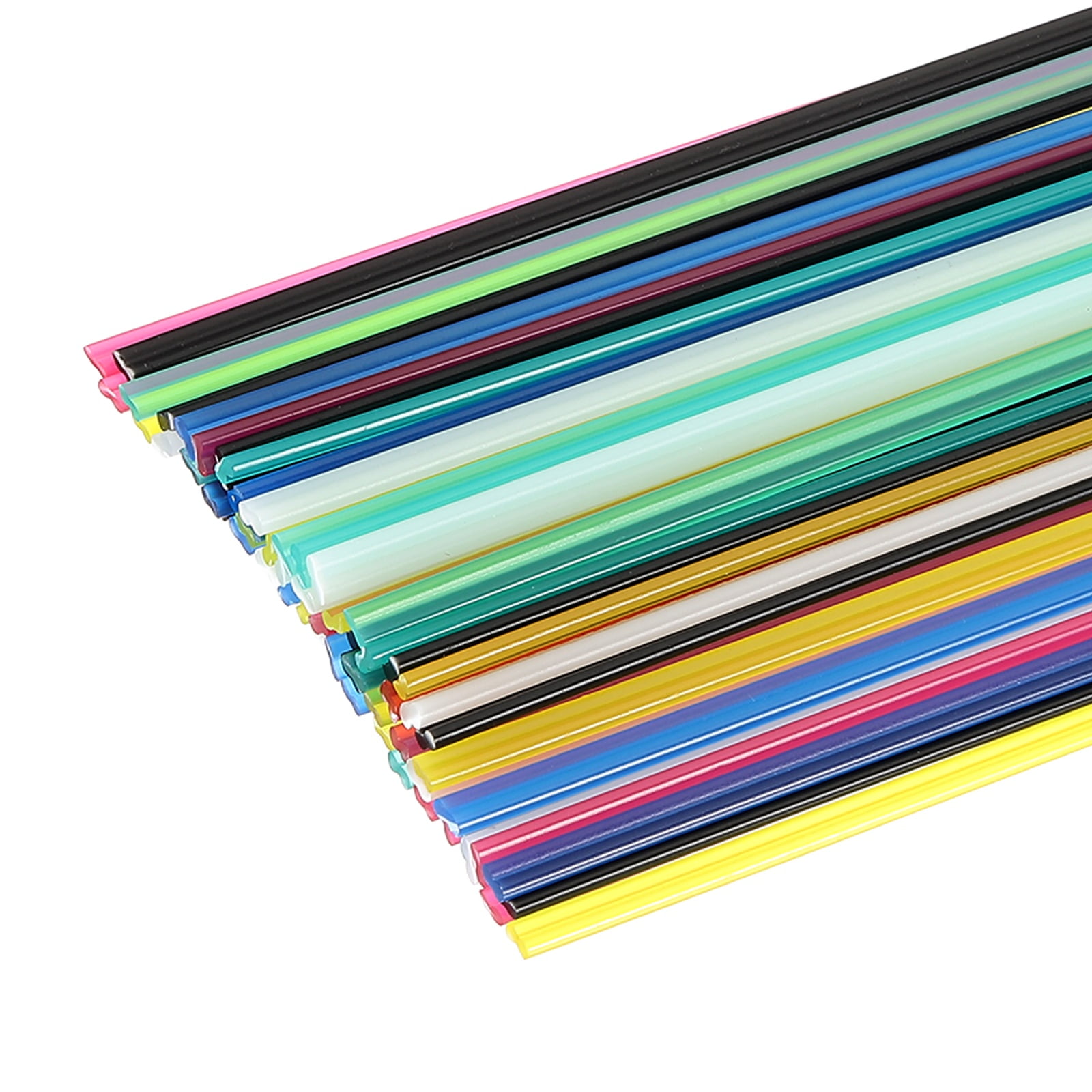 Uxcell 1set(60pcs) PP Plastic Welding Rods 8inch Welding Strips Welder ...