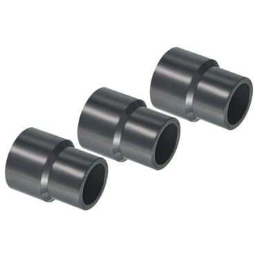 Uxcell UPVC Pipe Fitting 16mm Socket, 4 Pack Straight Coupling, Dark ...