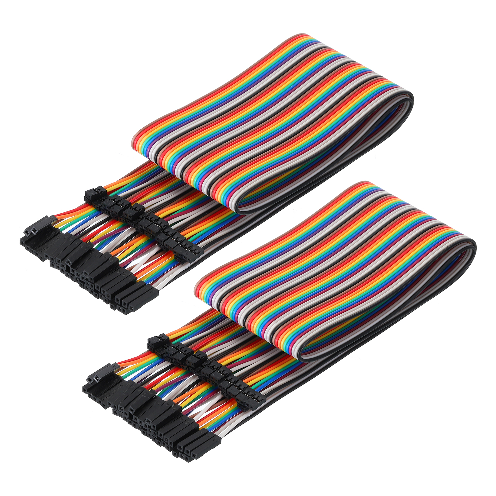 Uxcell 2.0MM(2P) Female to 2.54MM(1P) Female Breadboard Jumper Wire 2 ...