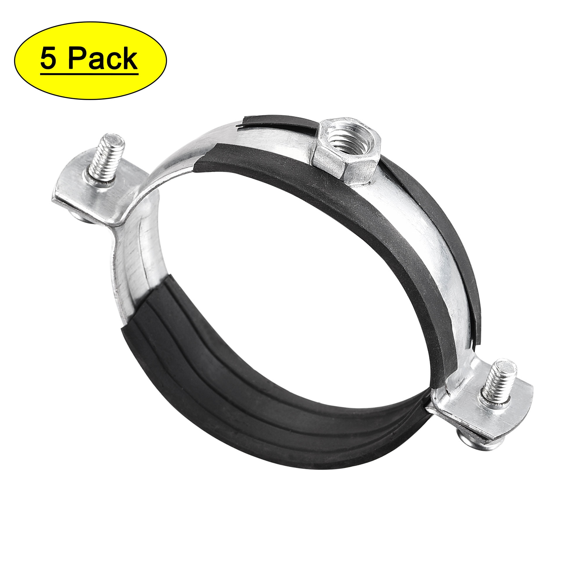 Uxcell 2-1/2" (63mm) Iron Wall Ceiling Mount Adjustable Pipe Bracket ...