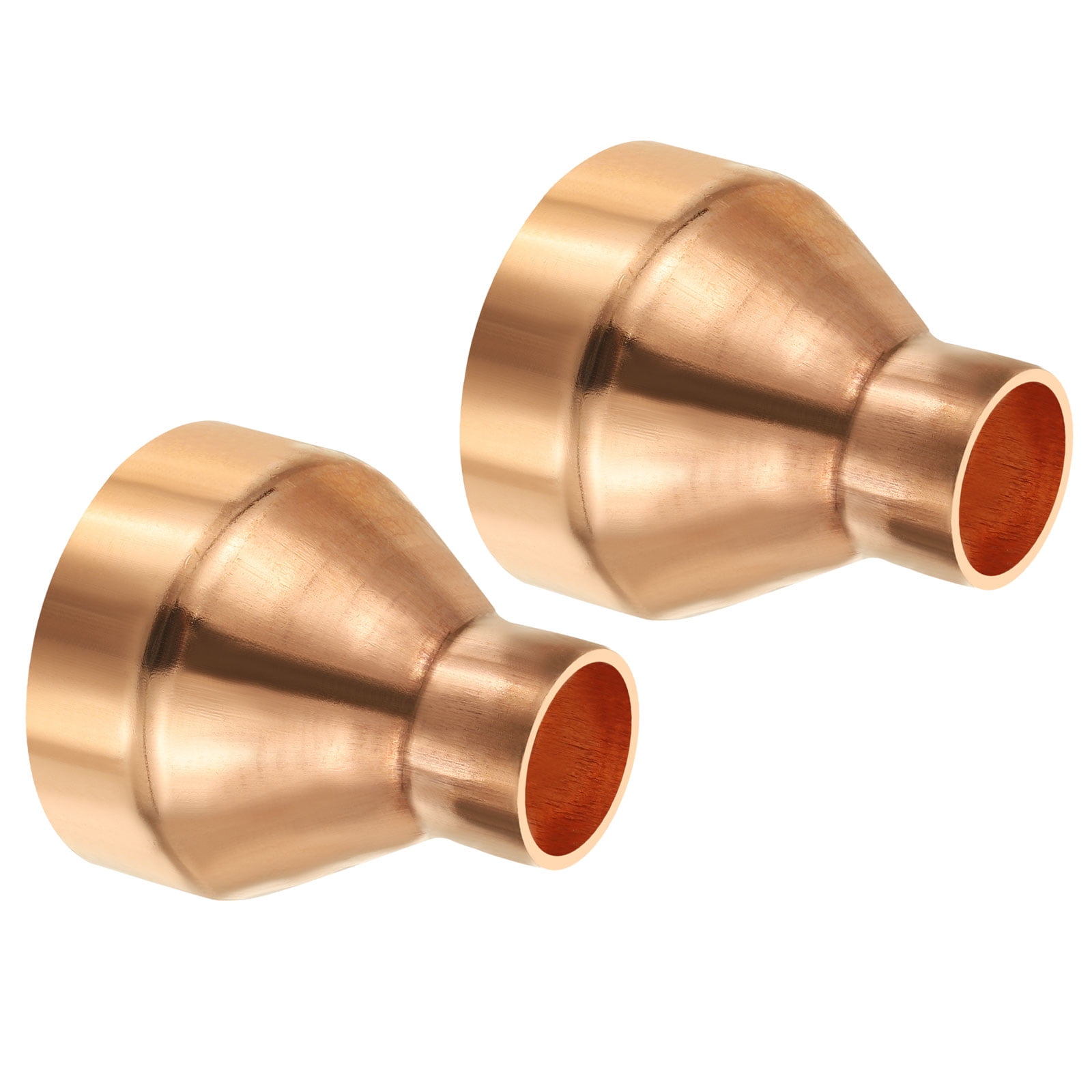 Uxcell 2-1/2" to 1" Nominal Size Copper Reducer Reducing Coupling ...