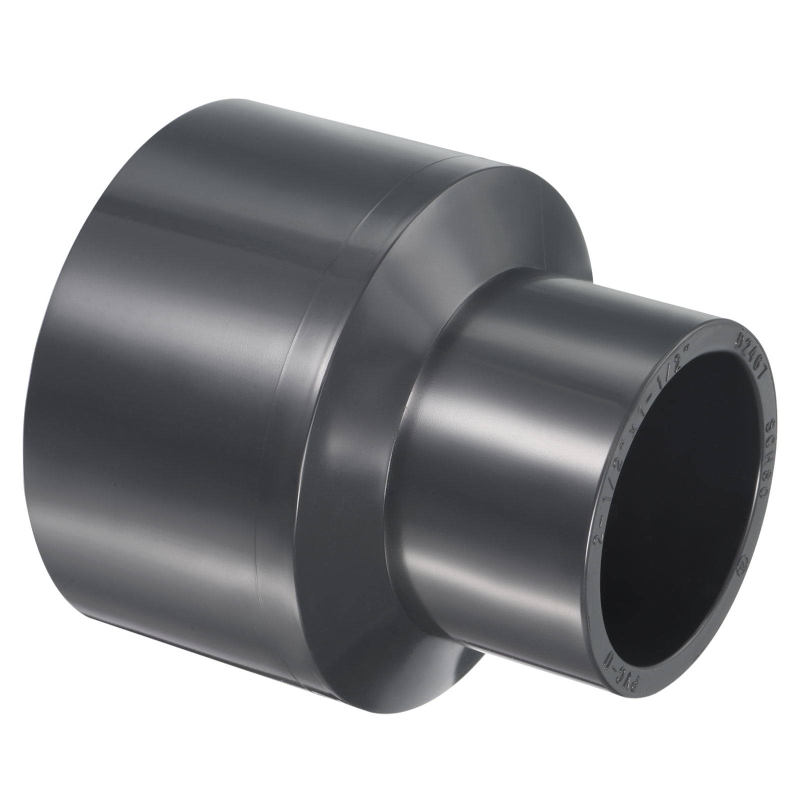 Uxcell 2-1/2"x1-1/2" UPVC Reducer Pipe Fitting SCH80 Straight Coupling ...