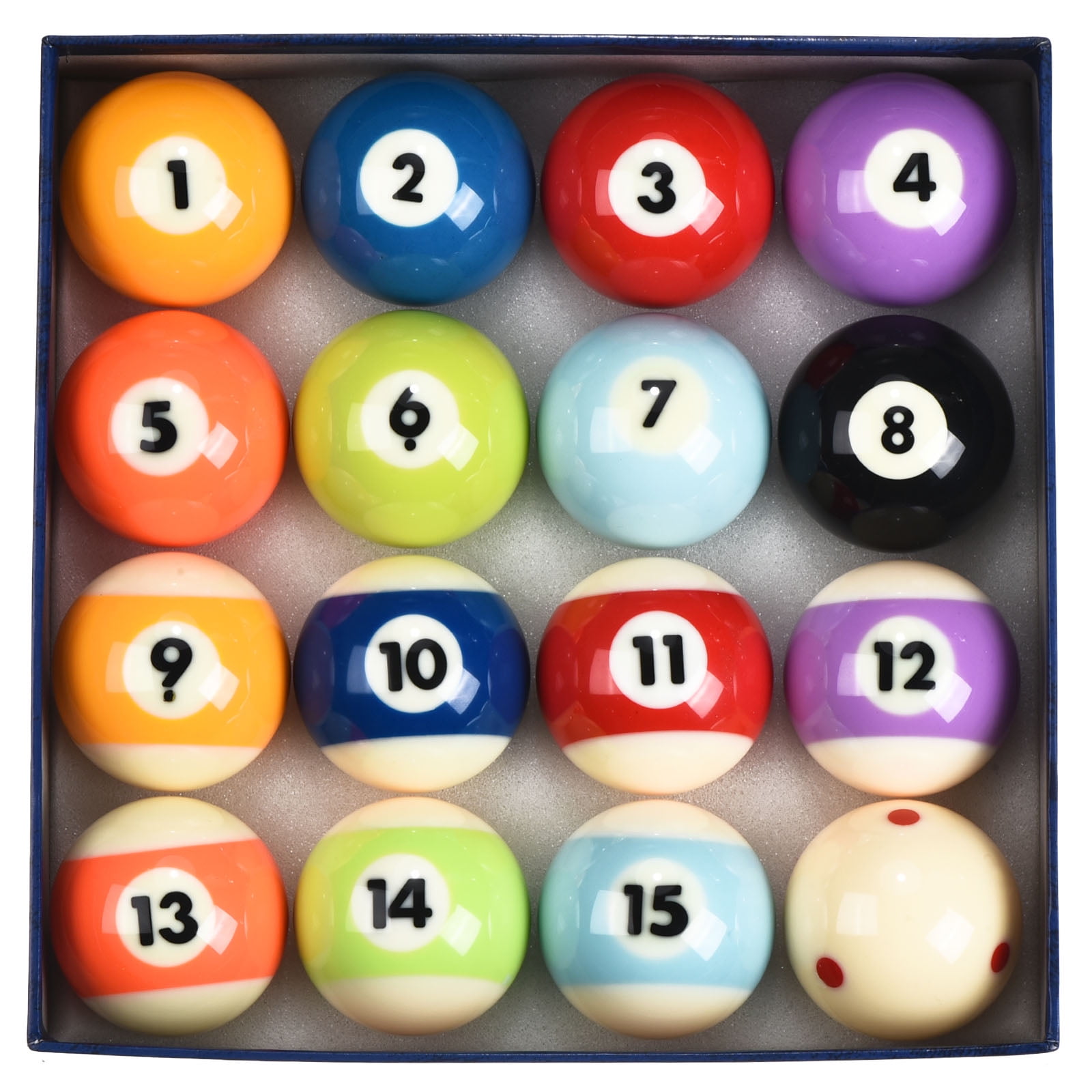 Uxcell 2 1/4" Billiard Pool Ball Set Regulation Size Full 16 Pool Table ...