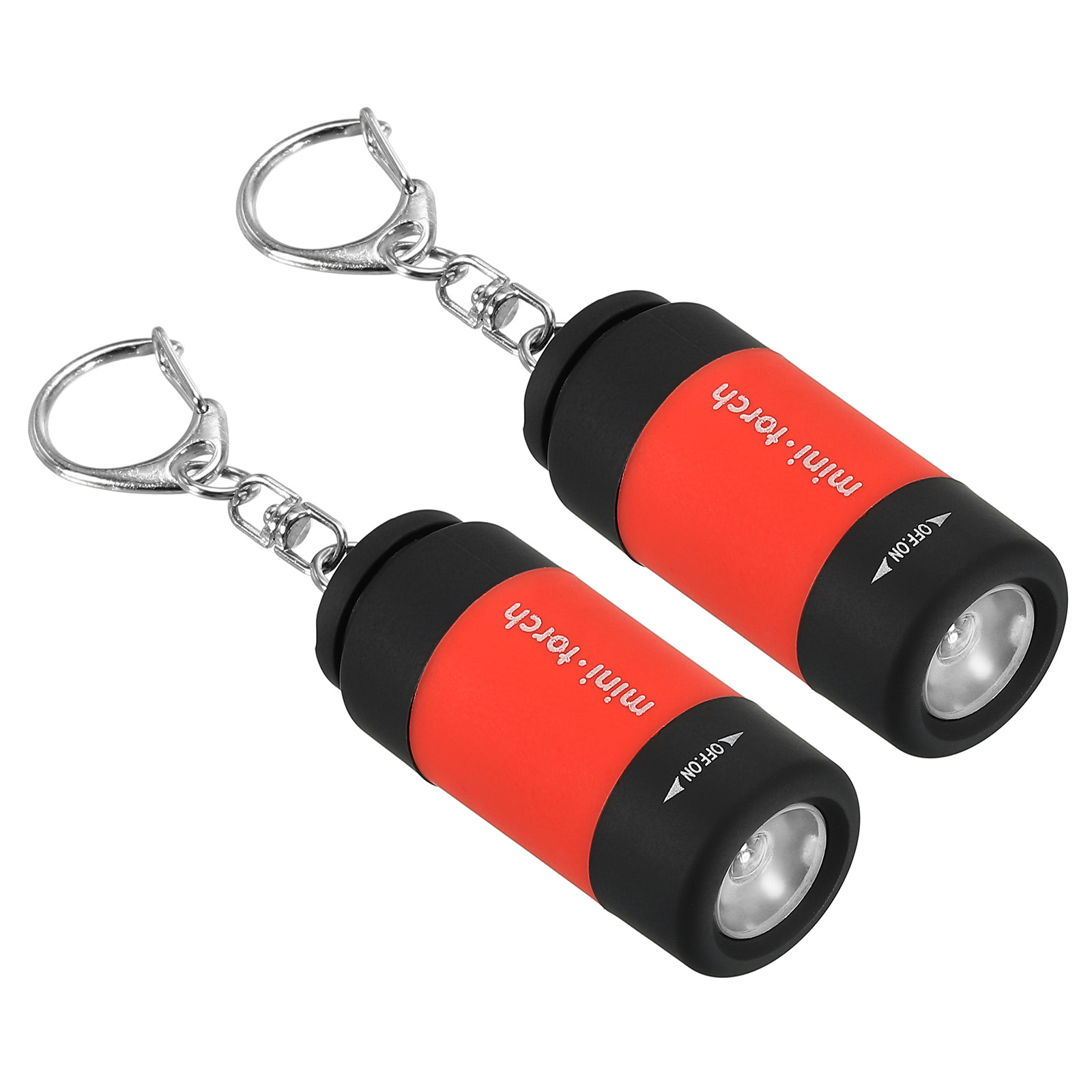 Uxcell 2.1" Mini Rechargeable LED Keychain Flashlight USB Charging 2 ...