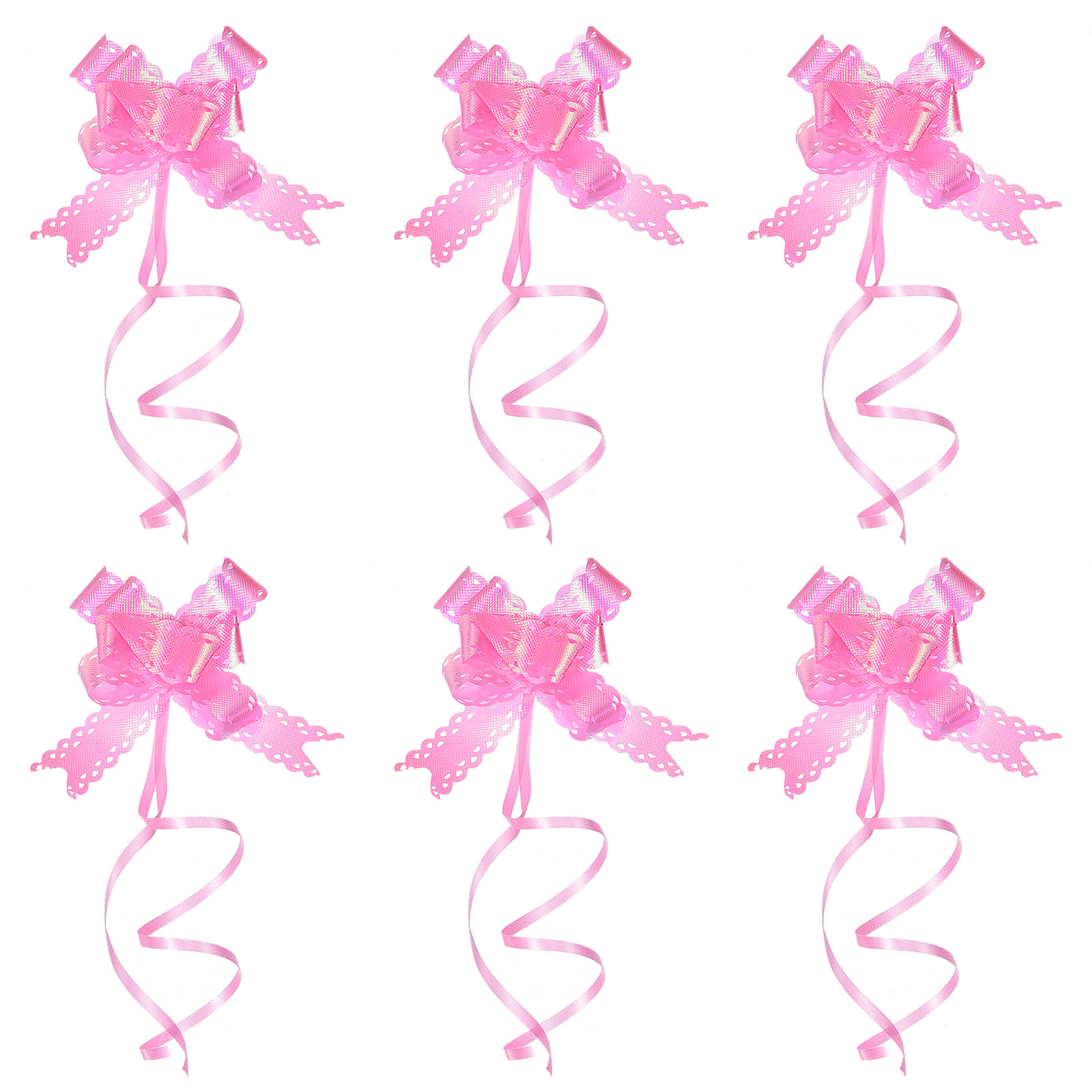 Uxcell 2.2 inch Iridescent Pull Bows Present Wrapping String Bows ...