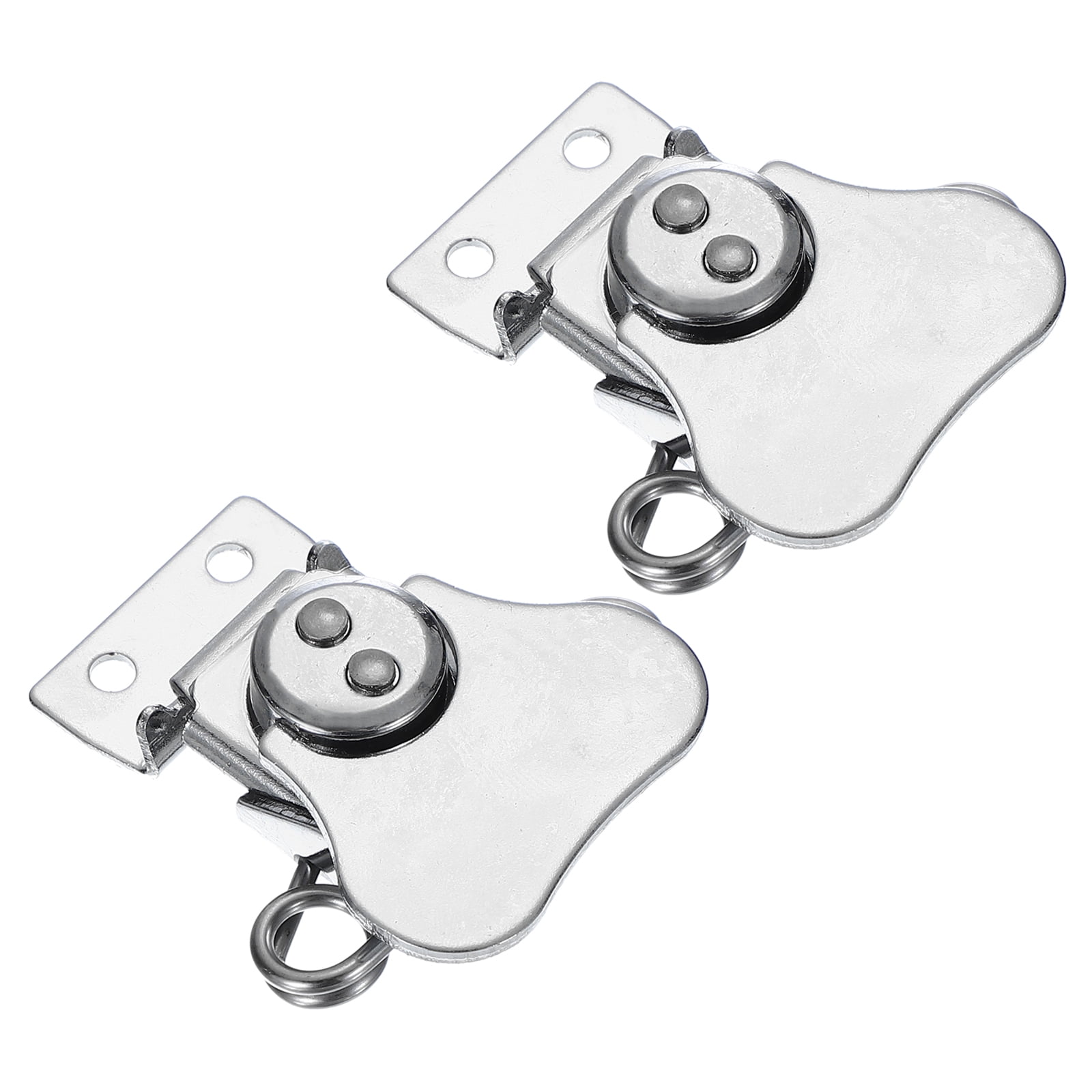 Uxcell 2.2"x2" Steel Spring Loaded Small Butterfly Twist Latch, Silver ...
