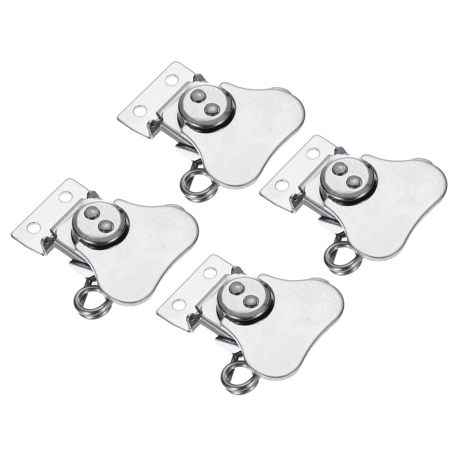 Uxcell 2.2"x2" Steel Spring Loaded Small Butterfly Twist Latch, Silver ...