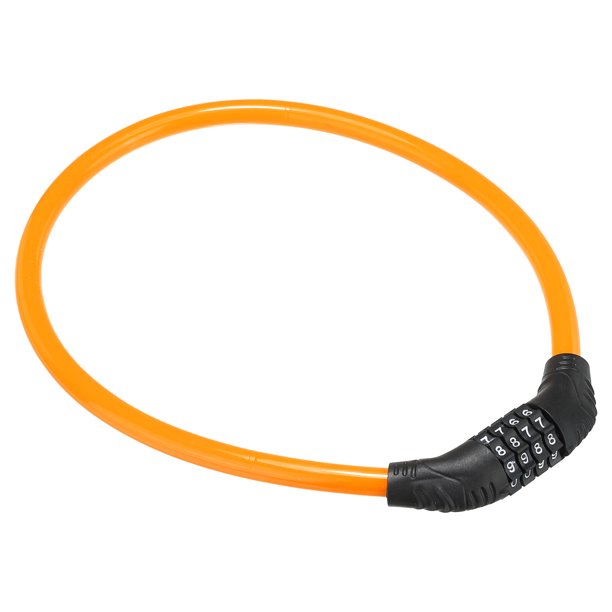 Uxcell 2.23 Feet Combination Bicycle Lock, 4 Digit Steel Cable Long ...