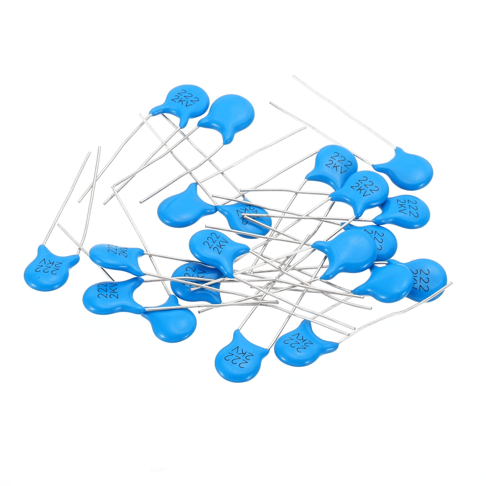 Uxcell 2.2nf 2kv High Voltage Ceramic Capacitor, 20 Pcs Ceramic Chip ...