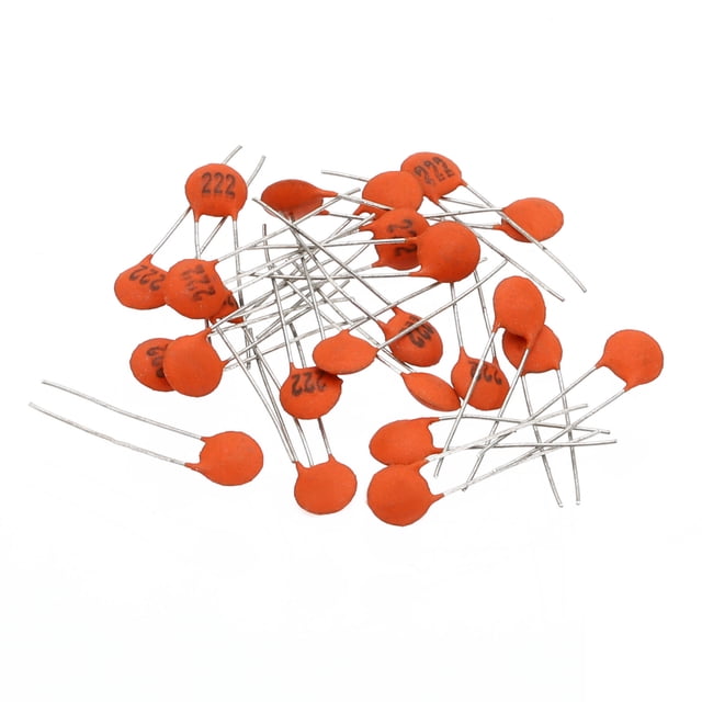 Uxcell 2.2nf 50V Ceramic Disc Capacitor, 25 Pcs Ceramic Chip Capacitor ...